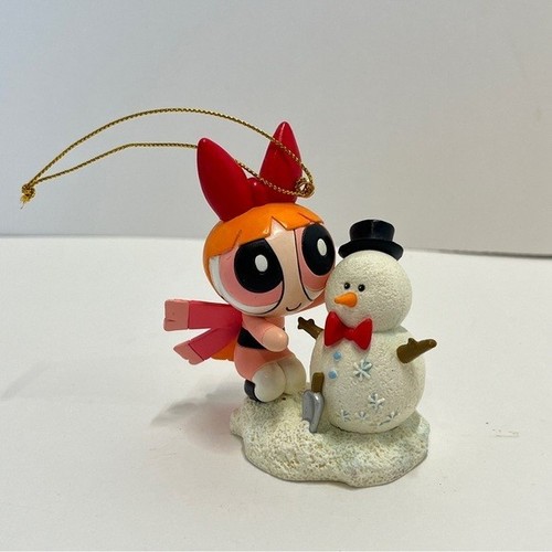 Vintage 2002 Powerpuff Girls Blossom With Snowman Christmas Tree ...