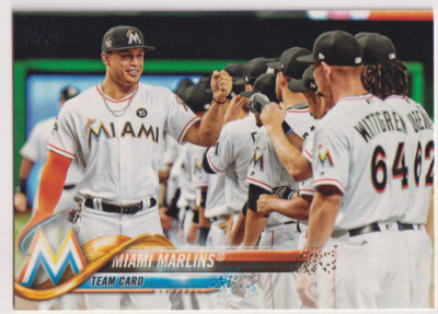 2018 Topps #73 Miami Marlins Team Card | eBay