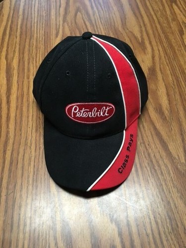 Peterbilt Class Pays Hat Script Logo Snapback Semi Truck Baseball ...