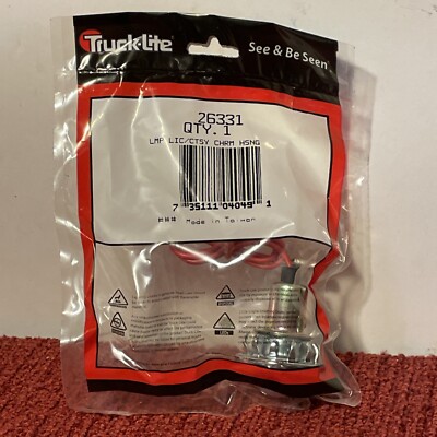Truck Lite 26 Series License Plate Light 1 Bulb Round 26331 | eBay