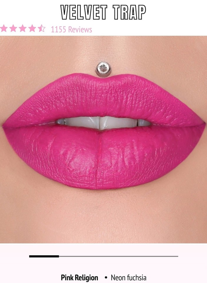 NEW Jeffree Star Cosmetics Velvet Trap Lipstick Pink Religion | eBay
