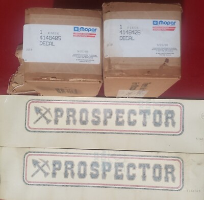 MOPAR DODGE PROSPECTOR ORIGINAL MOPAR DECALS N.O.S. PART #4148405 BOXES ...