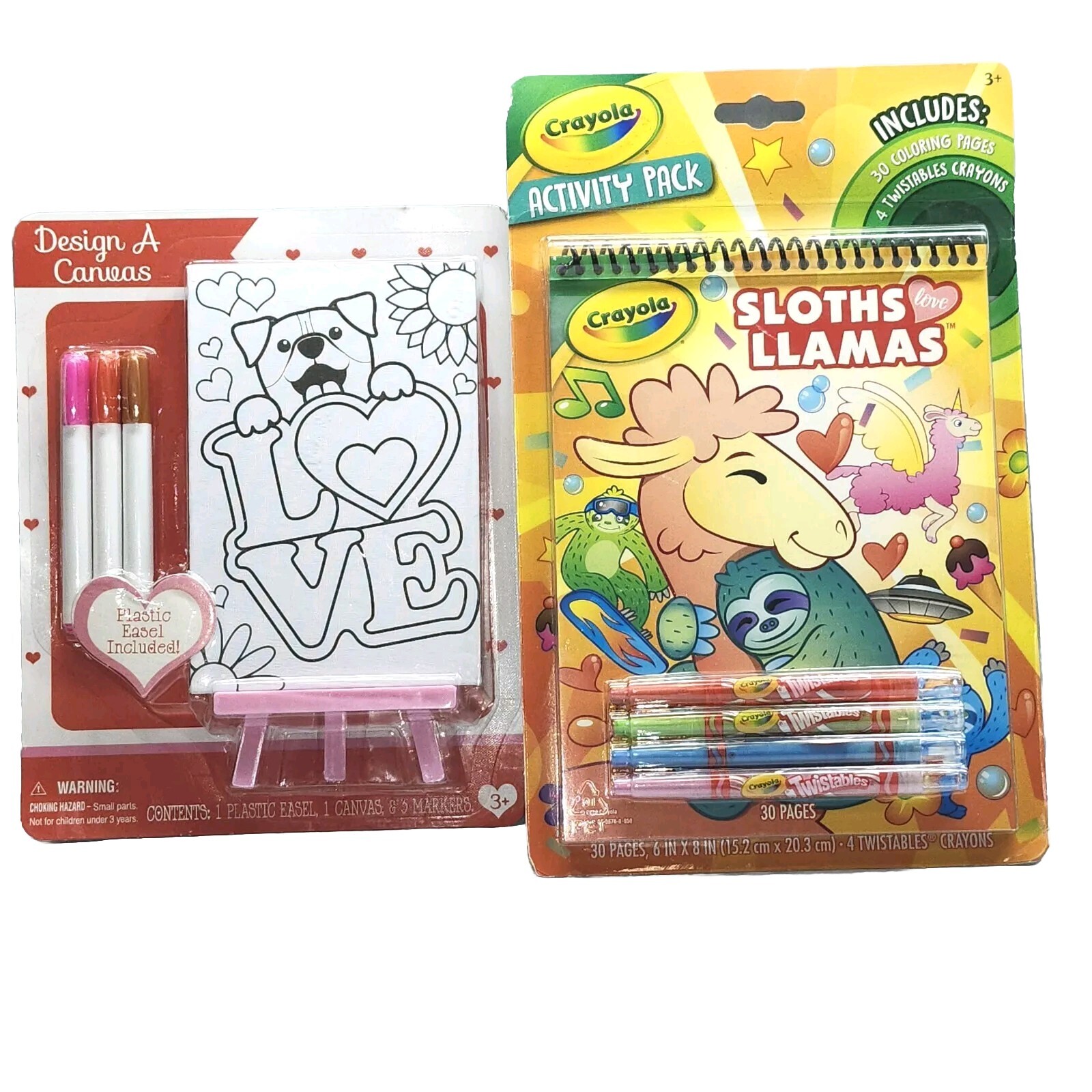 Crayola Activity Book & Design A Canvas Activities For Kids Mixed Lot ...