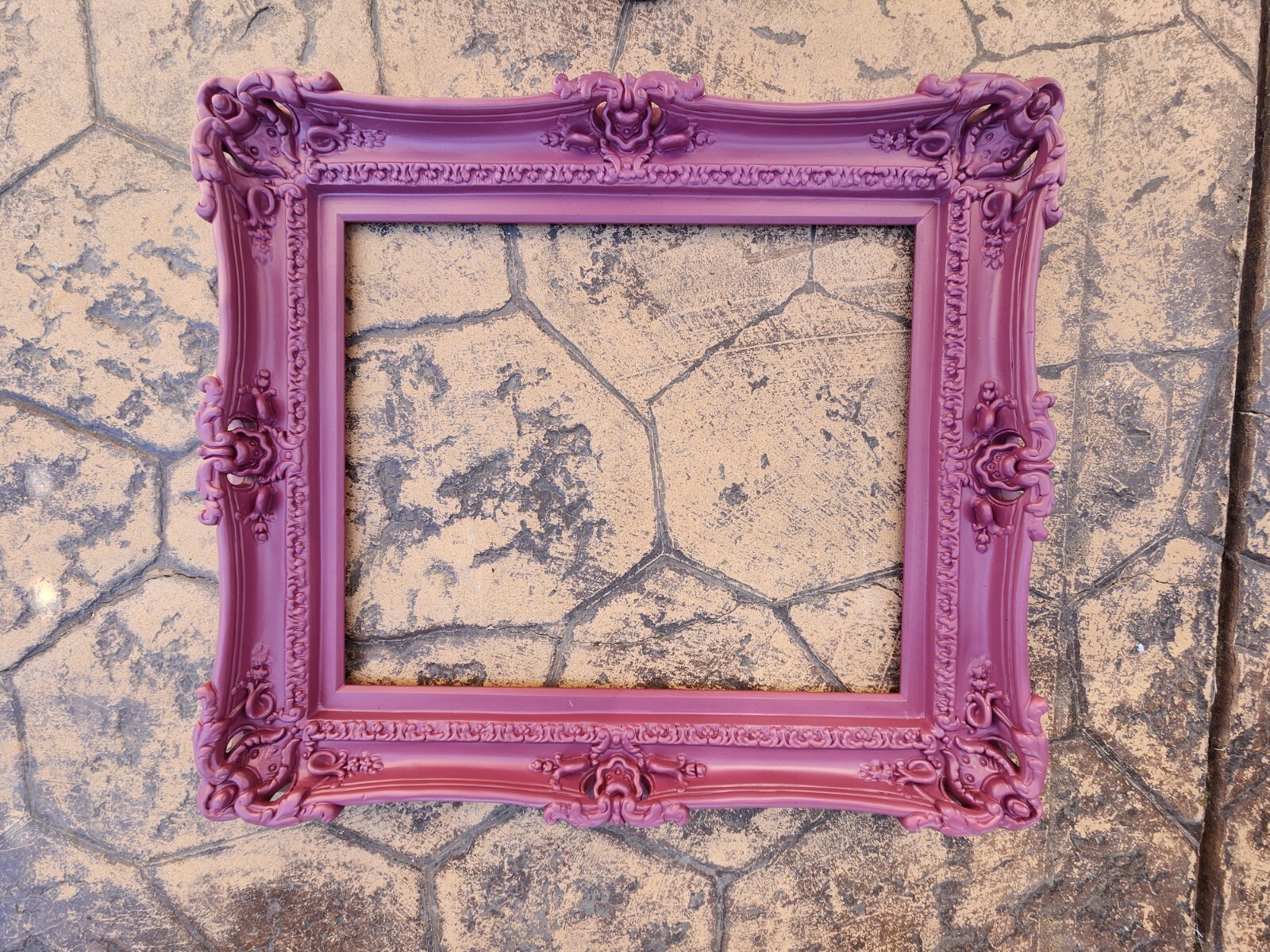 16x20 Dusty Pink Frame, Ornate Picture Frame, Baroque Fancy Frame ...