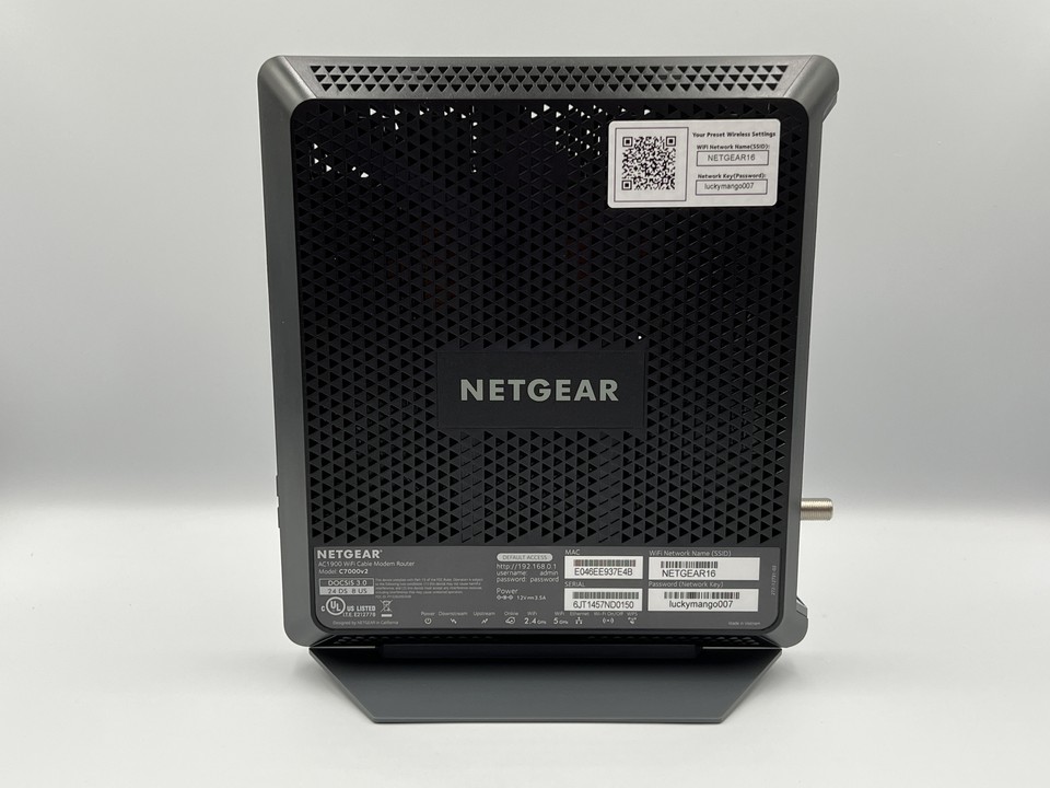 NETGEAR Nighthawk C7000v2 AC1900 DOCSIS WiFi Cable Modem Router New ...