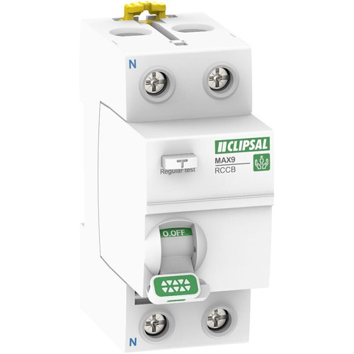 Clipsal MAX9 2 Pole 63A RCCB RCD 30mA Type A | MX9RC263 | eBay