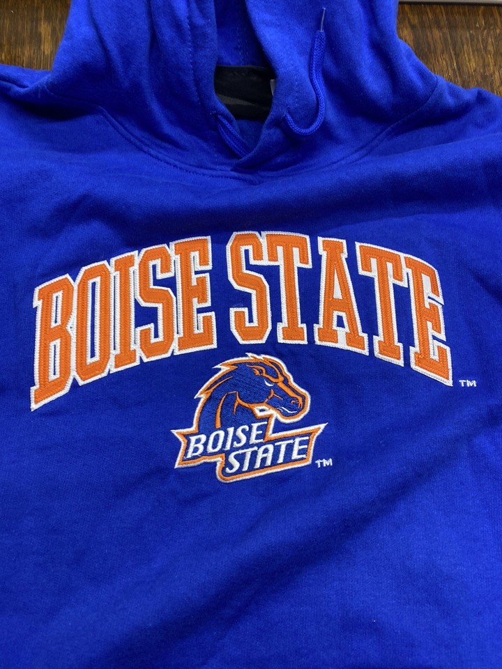 Champion Boise State Broncos Hoodie Men’s L Blue College Pullover ...