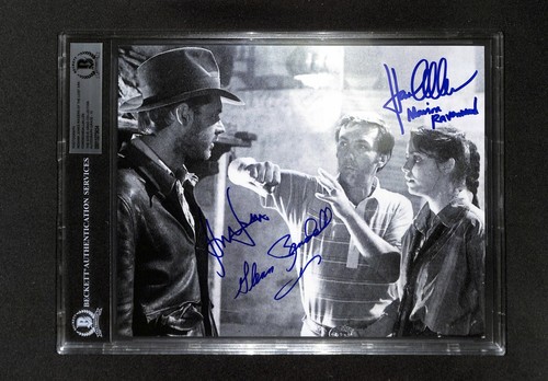 Indiana Jones ROTLA Multi-Signed 8x10 Photo BAS Auto Grade 10 (Grad ...