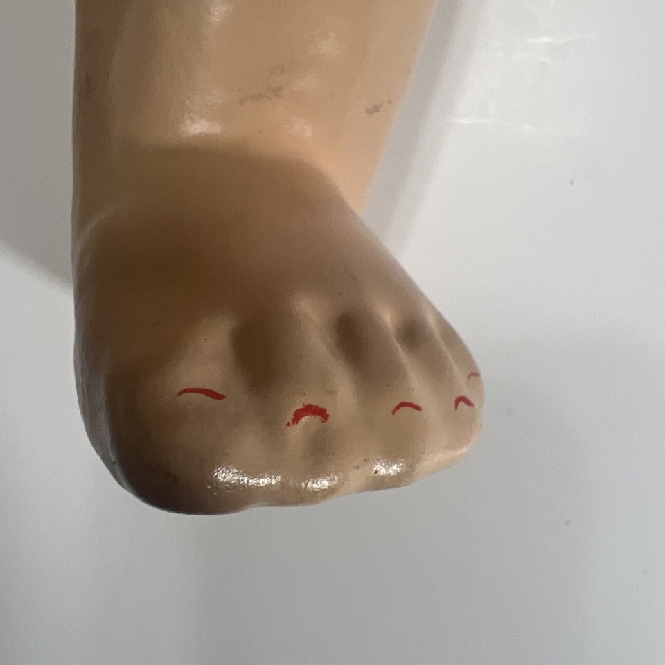 Beautiful Composite Baby Doll Has Teeth Sleepy Eyes 19” Blue Composite ...