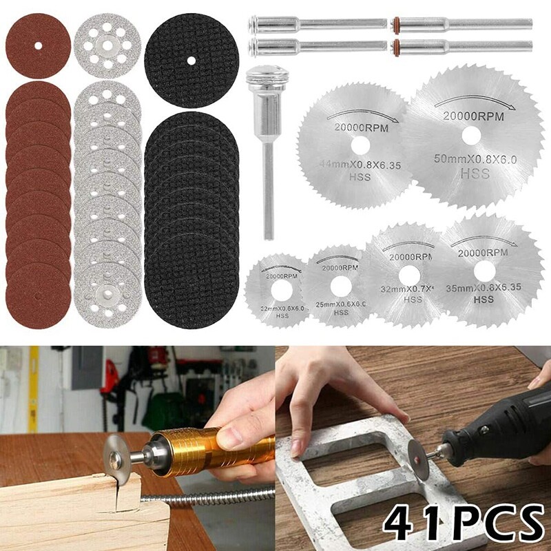 41Pcs Cutting Wheel Set Rotary Cutting Wheels Tool Kit for Rrotary Tool ...