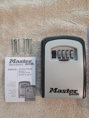 MASTER LOCK 5401D WALL MOUNT LOCK BOX RESETTABLE COMBINATION DIALS | eBay