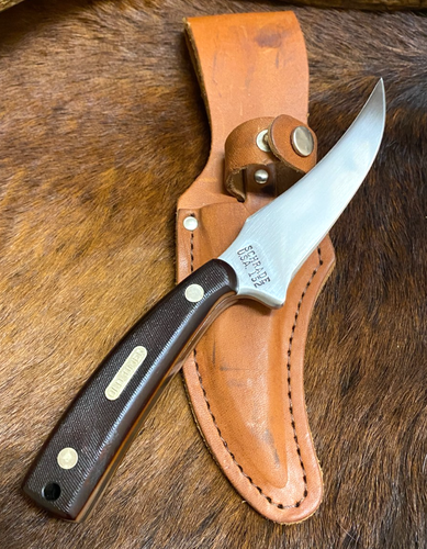 Schrade 152OT, USA., Old Timer, Sharp Finger Fixed Blade Hunting Knife ...