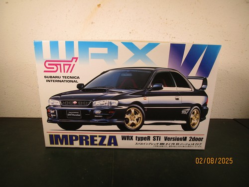FUJIMI WRX Type R STi 2 Door Model Scale 1/24 Version VI Model Kit 2001 ...