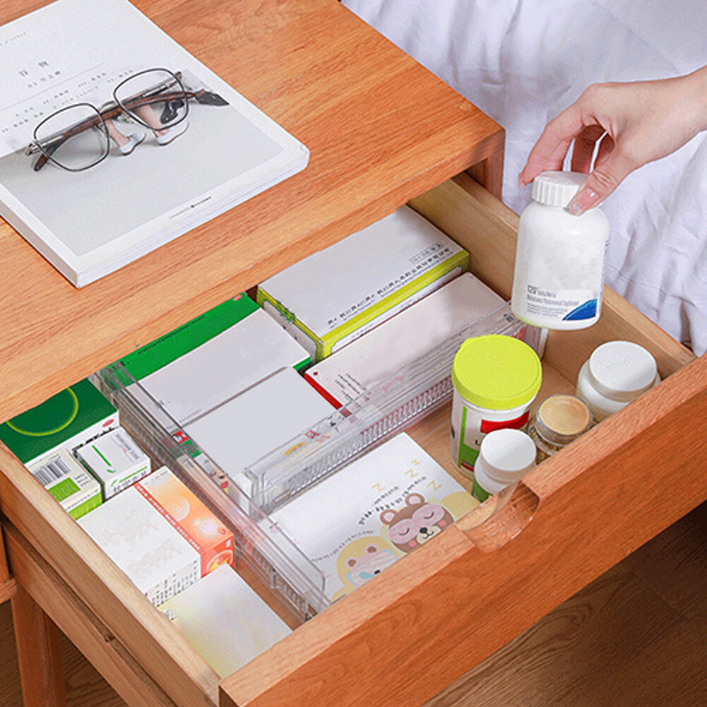 4pcs For Clothes Foam Ends Non Slip Closet Expandable Adjustable Drawer ...