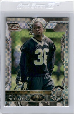 P.J. WILLIAMS 2015 TOPPS CHROME XFRACTOR ROOKIE SAINTS FLORIDA STATE ...