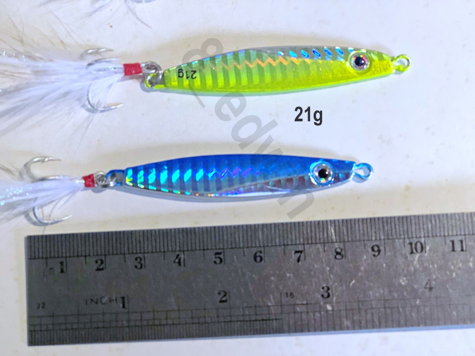 Metal Spinning Jig Bait Fishing Lure Tackle Mackerel Salmon Kingfish ...