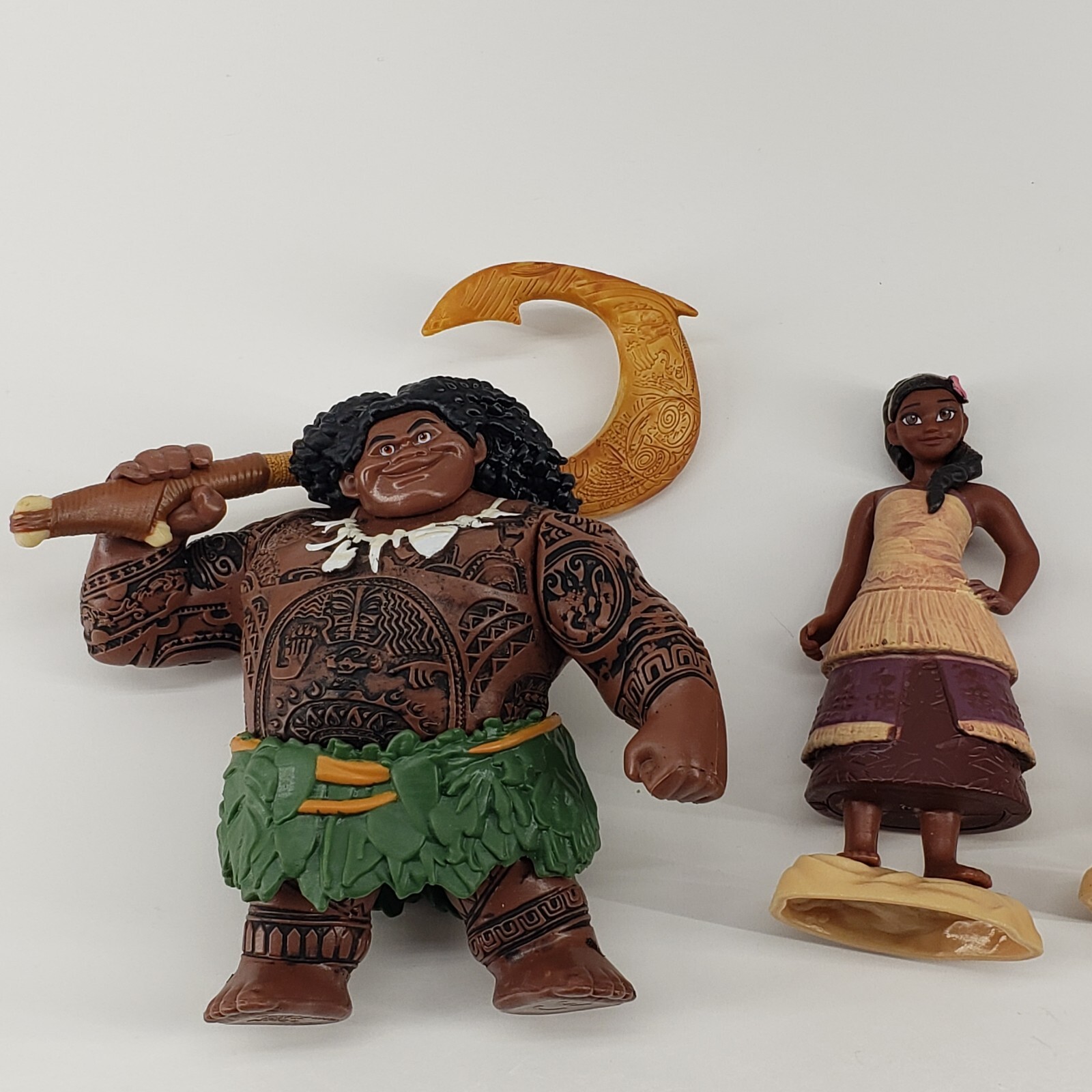 Disney Moana Figures Lot of 4 Moana Maui Pua Hei Hei Cake Toppers | eBay