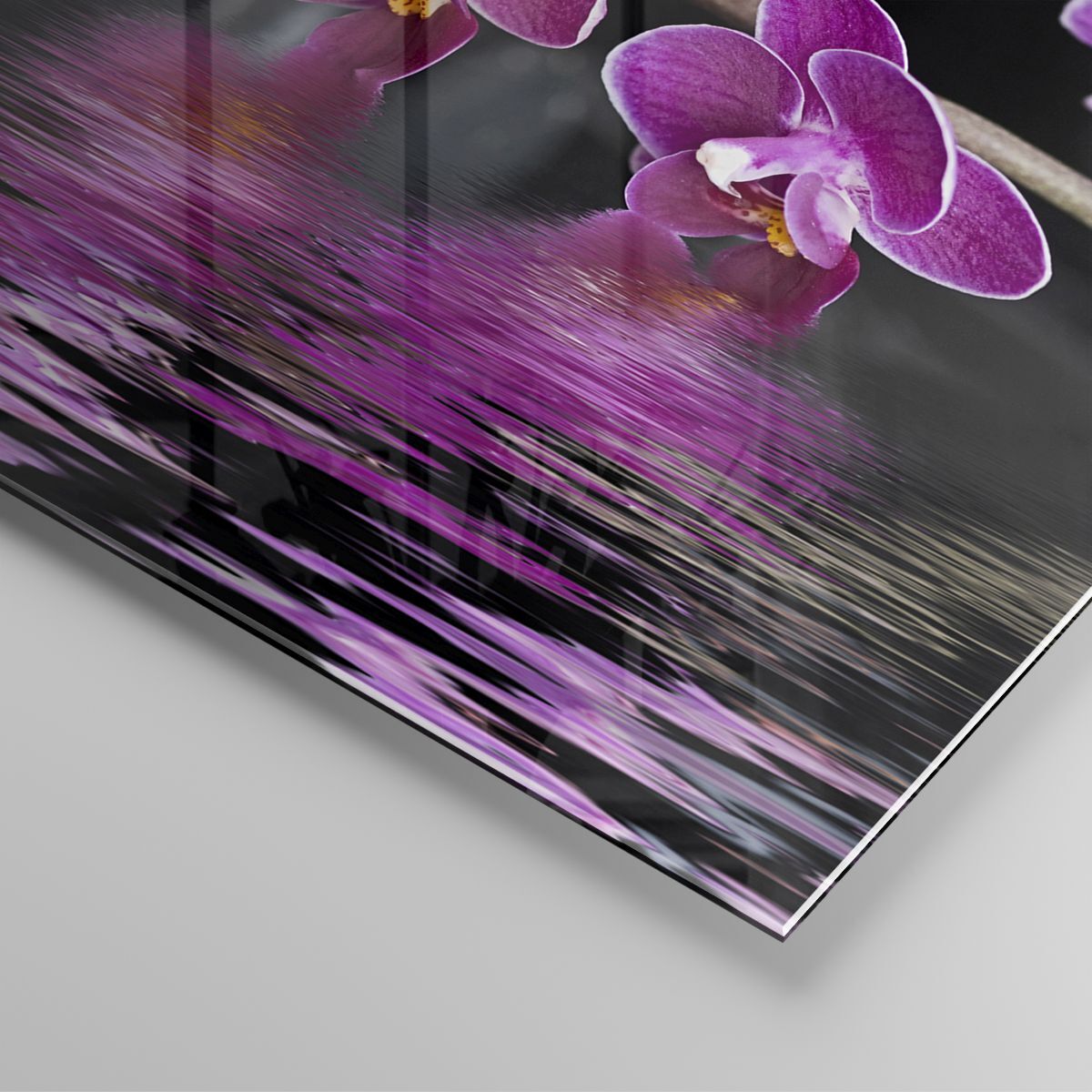 Impression sur Verre 70x100cm Tableaux Image Photo Asie exotique orchid ...
