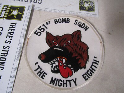 MILITARY PATCH VINTAGE 551ST BOMB SQUADRON THE MIGHTY EIGHTH | eBay