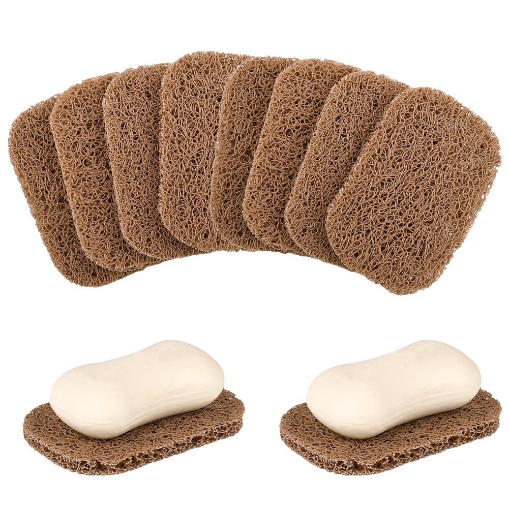 PVC Soap Saver Pads Easy to Clean NonSlip Design 6pcs Khaki 11 5x7 5cm ...