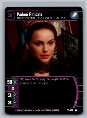 Star Wars TCG Padme Amidala #159/180 CCG Attack Of The Clones | eBay