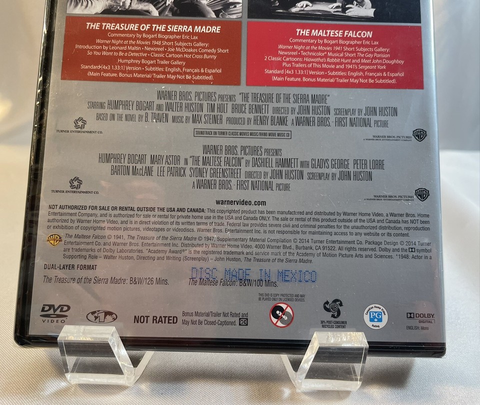 NEW HUMPHREY BOGART Double Feature Classic 40's DVD Standard Version B ...