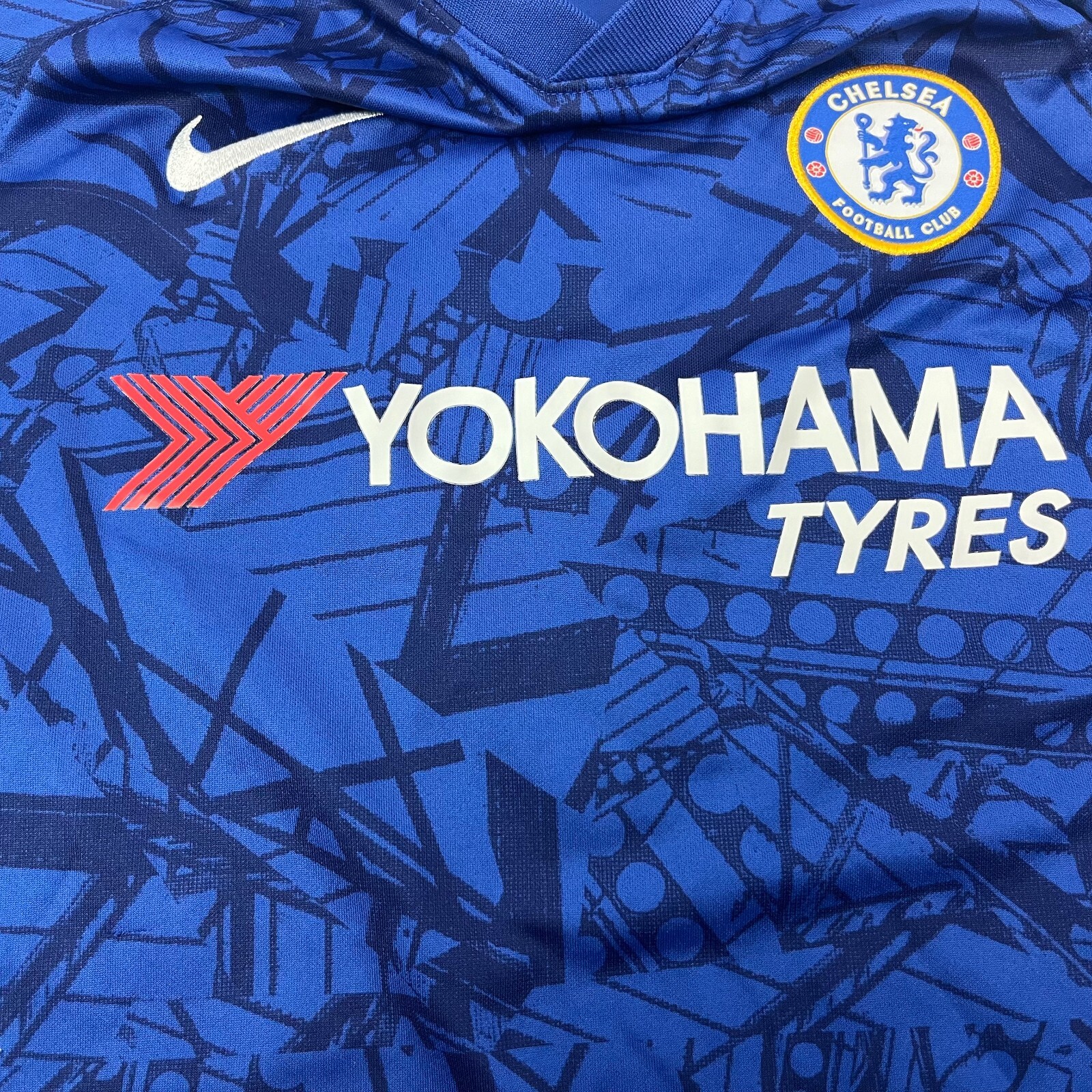 Nike UK Chelsea Football Club Youth L Soccer 2019-20 Home Jersey #9 Abraham Blue | eBay