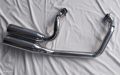 Custom Chrome 2-into-2 Exhaust System for Harley V-Rod VRSCA/VRSCB | eBay