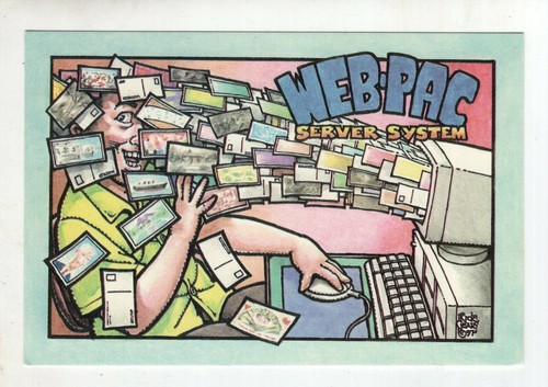 Vintage Comic Post Card - Web-Pac Server System | eBay