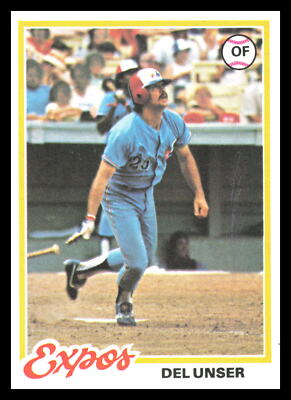 1978 Topps Del Unser #348Montreal Expos Low Grade 4K | eBay