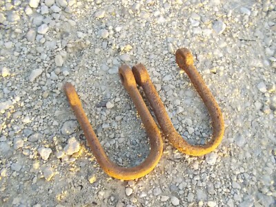 2) Vintage Universal implement drawbar tongue U hitch clevis | eBay