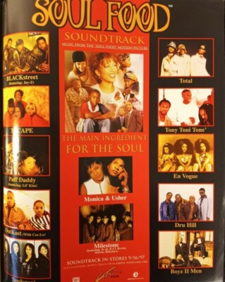 1997 SOUL FOOD SOUNDTRACK Puff Usher Boyz ORIGINAL (UNFRAMED) magazine ...