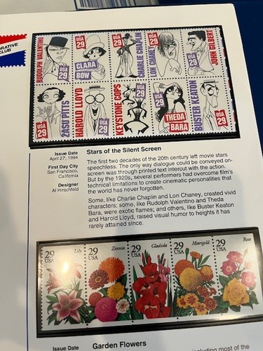 U.S. Stamp Collection In USPS Comemmorative Stamp Club Albums Complete ...