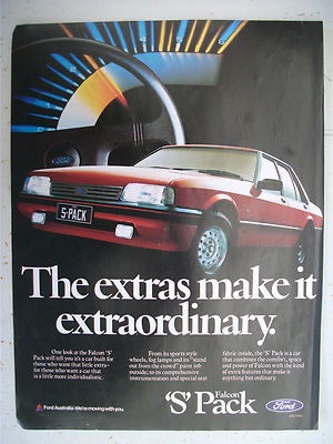 FORD FALCON 1985 XF S PACK MAGAZINE FULLPAGE COLOUR ADVERTISEMENT ...