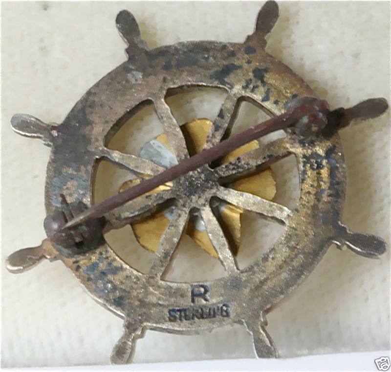 VINTAGE STERLING SILVER GIRL SCOUT SHIPS WHEEL PIN | eBay