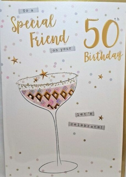 Special Friend on Your 50th Birthday Card for sale online | eBay