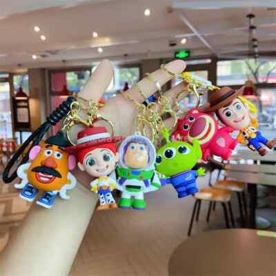 Toy Story Characters 3D Rubber Keychain Keyring Bag Charm Car/House ...
