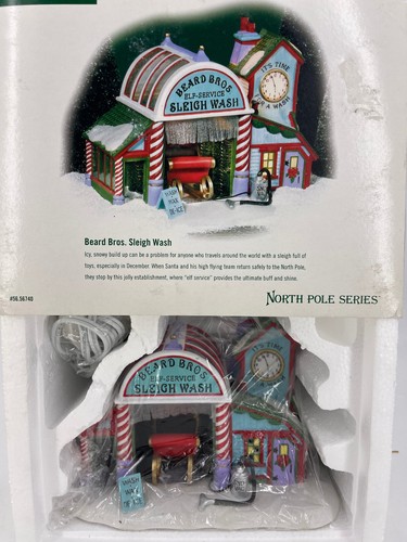 Department 56-North Pole- Beard Bros. Sleigh Wash - 56740 | eBay