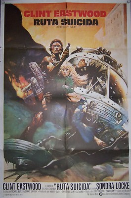 The Gauntlet, Clint Eastwood, Frazetta artwork,1 sheet,1977, #10476 | eBay