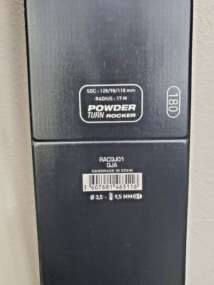 180 cm ROSSIGNOL SIN 7 Powder Turn Rocker All Mountain Skis / No ...