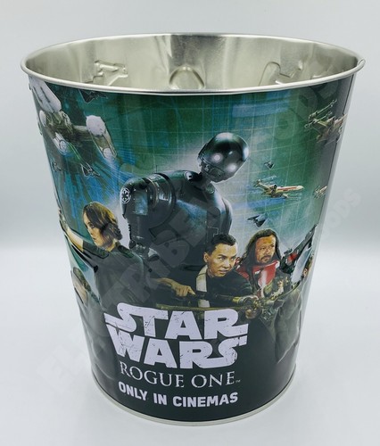 STAR WARS ROGUE ONE ODEON CINEMA PROMOTIONAL EMBOSED POPCORN TIN JYN ...