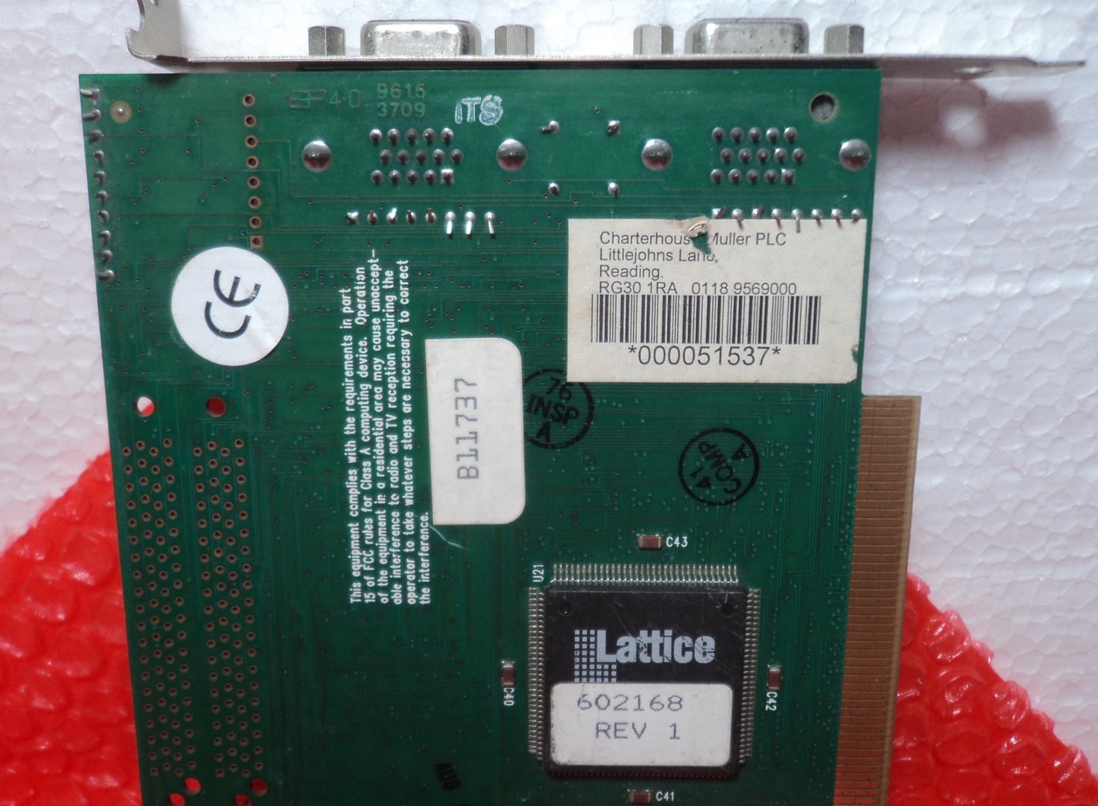 Colorgraphic Communications 602168 Rev.1 PRO Lightning V+ PCI Module | eBay