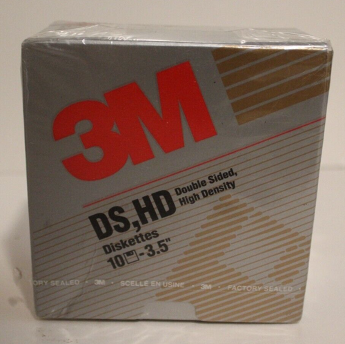 3M DS,HD Diskettes 10 Pack IBM Brand New Sealed 51111125137| eBay