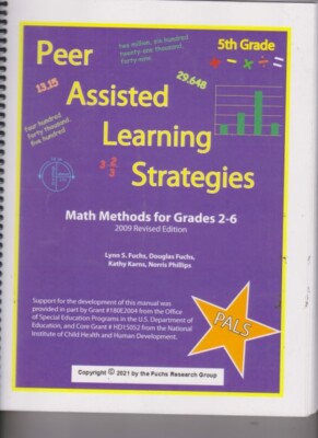 Peer Assisted Learning Strategies-Math Methods for Grades 2-6-Fuchs ...