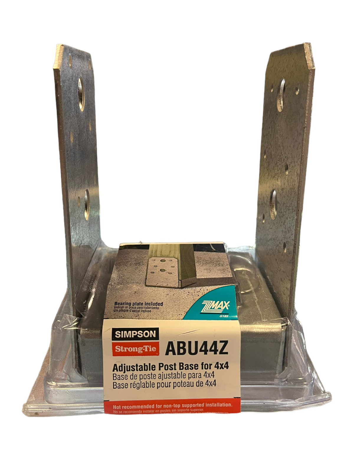 Simpson Strong-Tie ABU44Z - ZMAX Galvanized Adjustable Standoff Post ...