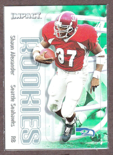 Alabama Crimson Tide - Shaun Alexander - 2000 Skybox Impact #173 Rookie ...