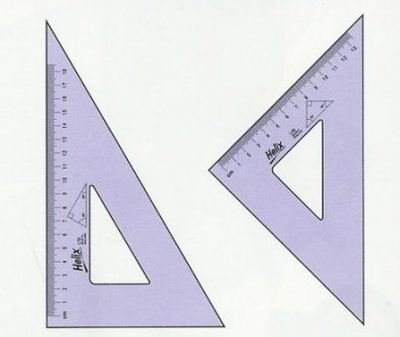 L64040 31cm 45 Degree Set Square | eBay