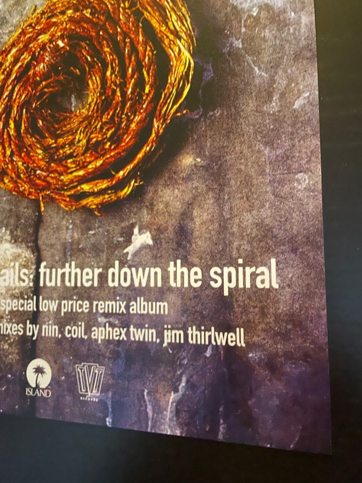 Nine Inch Nails - Further Down The Spiral - 11x17 Poster Print | eBay