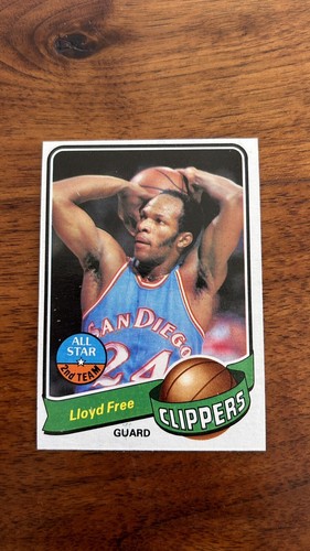1979-80 Topps Basketball Card Lloyd Free San Diego Clippers #40 EX-NM ...