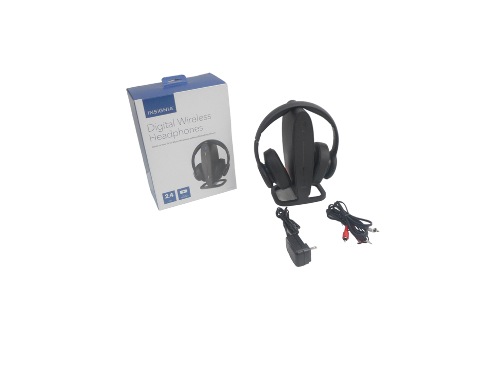 Insignia - NS-HAWHP2 RF Wireless Over-the-Ear Headphones - Black ...